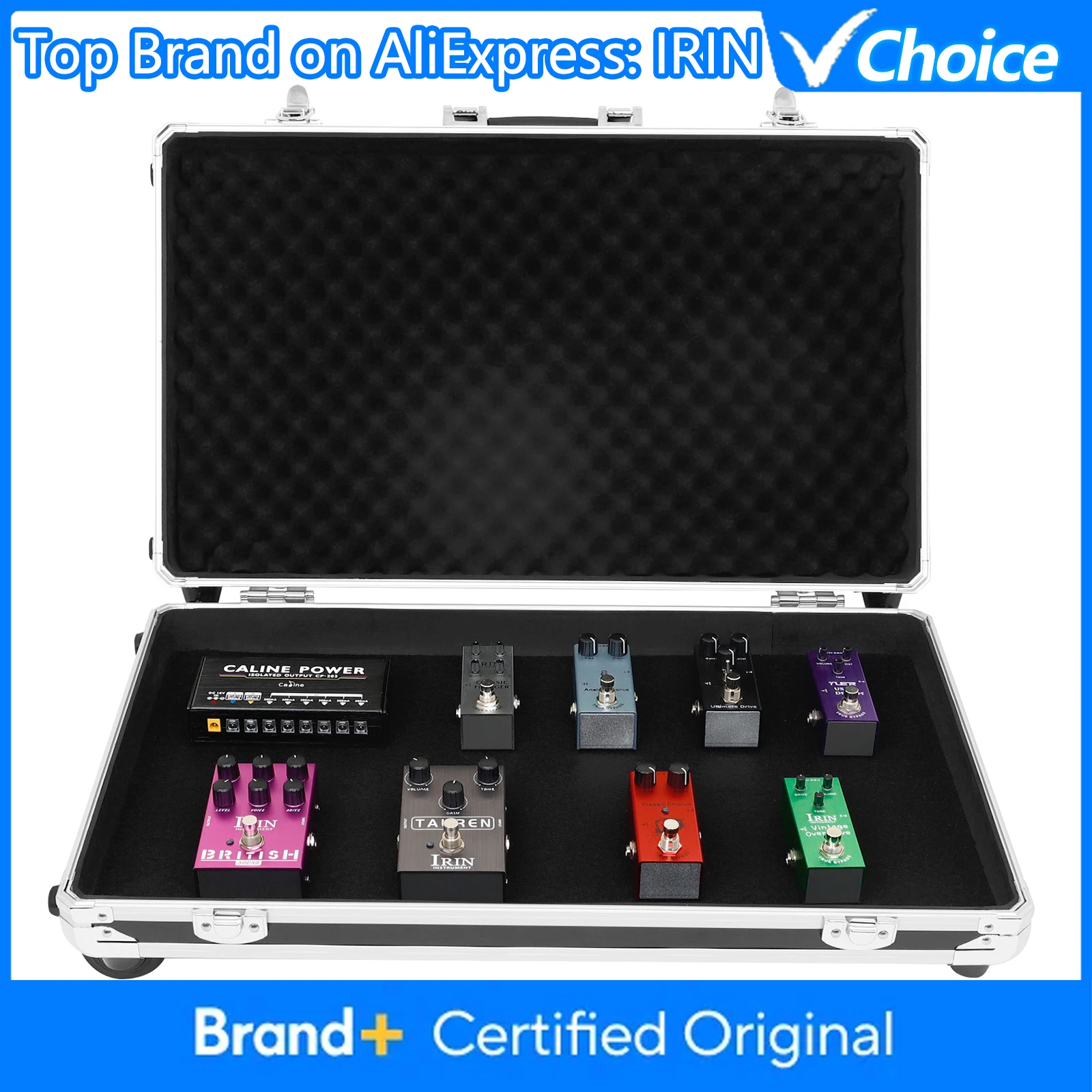 Portable Guitar Effect Pedal Case Single Block Effector Box for Rowin ...