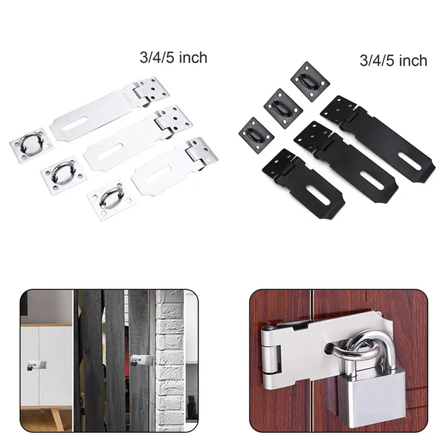 Security Hasp 304 Stainless Steel Sliding Bolt Gate Latch - Heavy Duty ...