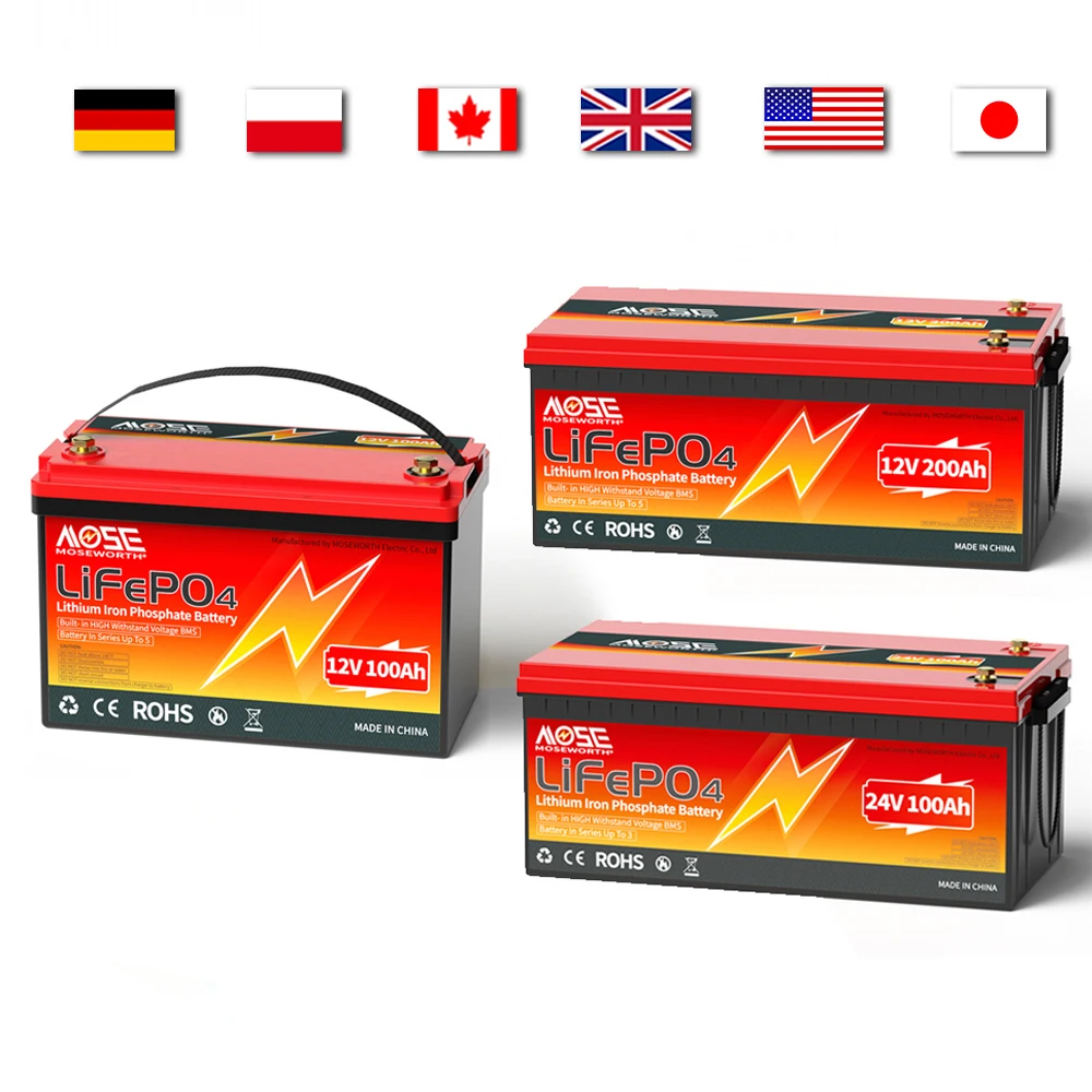 Lifepo4-12V-100ah-Battery-12V-200Ah-24V-100Ah-Lithium-Iron-Phosphate ...