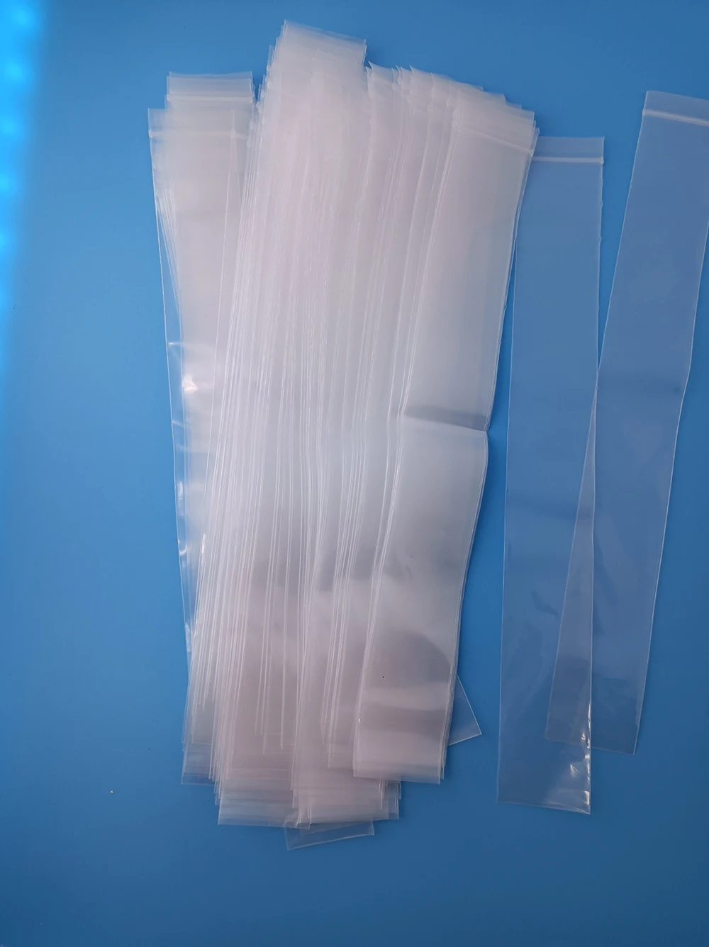 5 cm width plastic bag long strip sealing bag Transparent PE plastic ...
