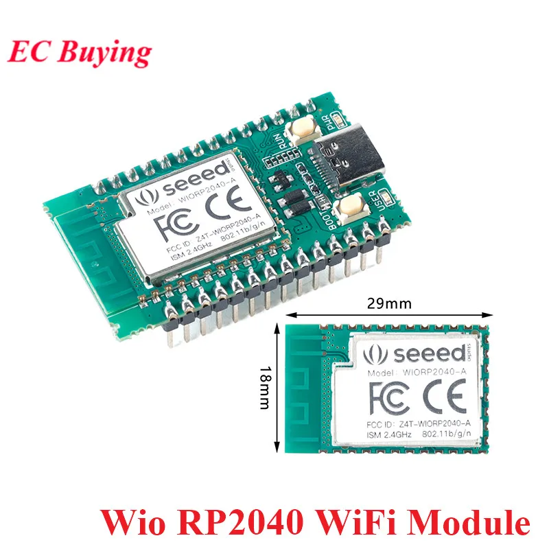 Seeed Wio Rp2040 Wifi Wireless Development Board 24g Module Onboard Raspberry Pi Pico Thonny