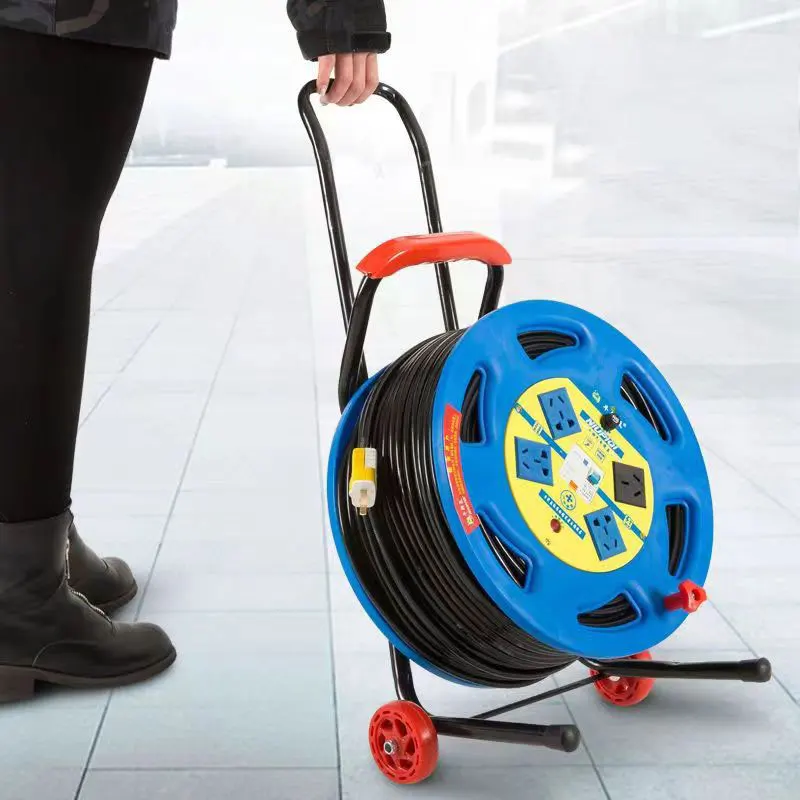 Type electric cable reel 3 sockets orange drum 25M/50M UK socket spool ...