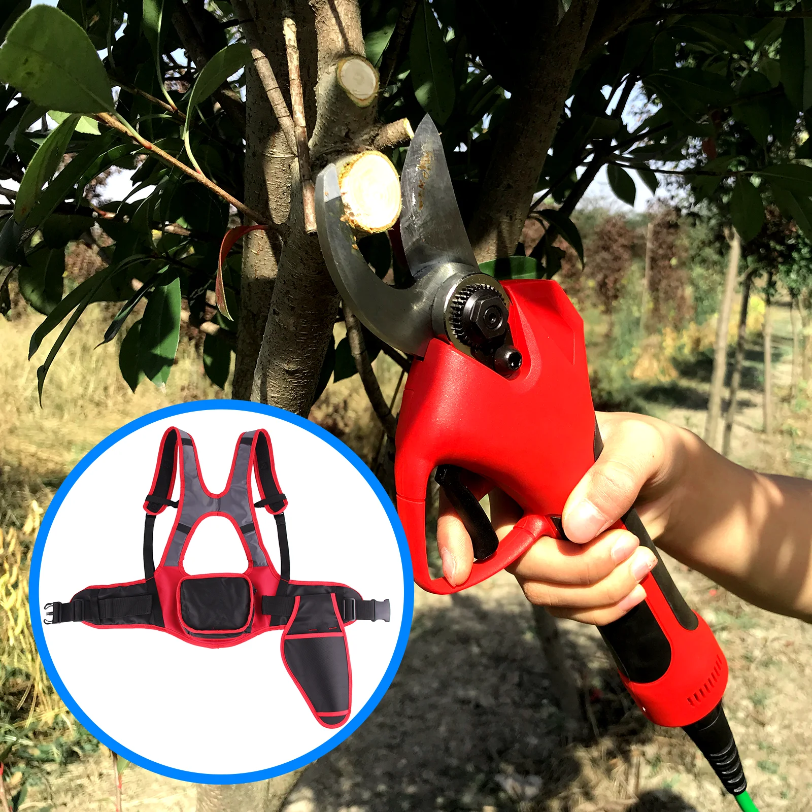 SWANSOFT-Brushless-Pruning-Shear-2000W-Cordless-Battery-Pruner-Electric ...