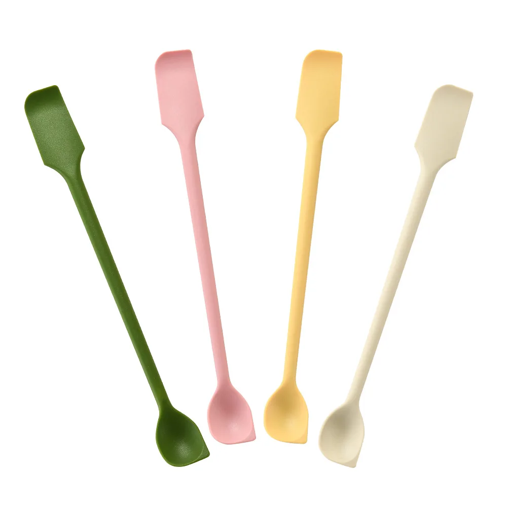 Mini-Silicone-Spatula-Heat-Resistant-Long-Handle-Dual-Ended-Scraper ...