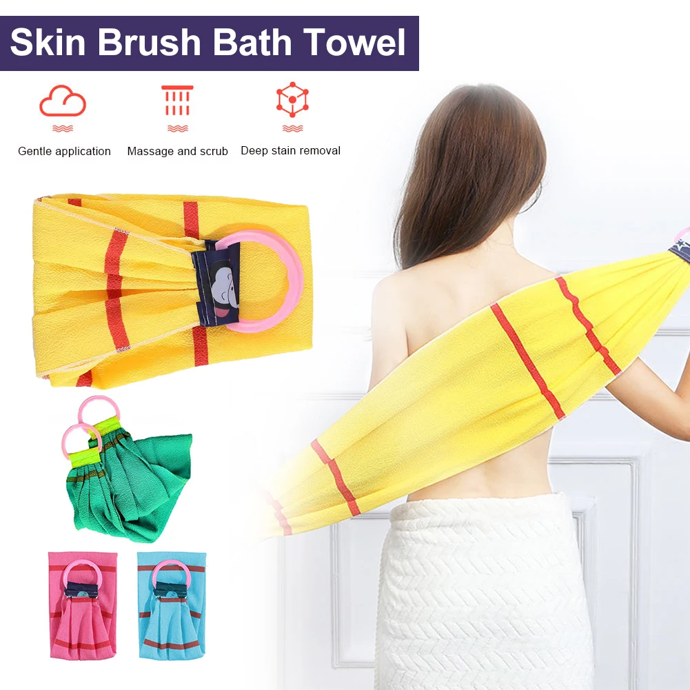 105CM-Shower-Exfoliating-Back-Scrubber-Bath-Belt-Deep-Mud-Clean-Korean ...