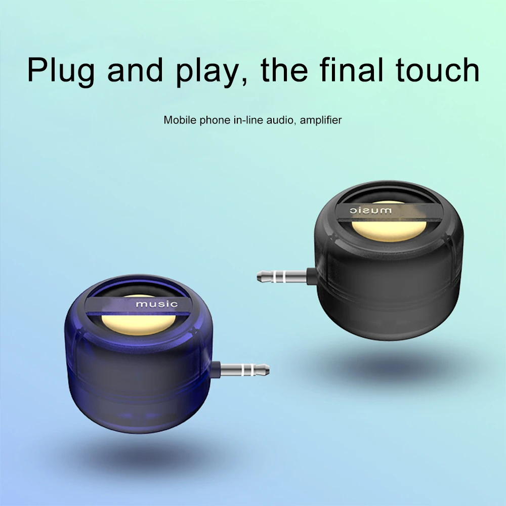 Portable Mini Speaker Universal 3.5mm Jack Mini Sound Box Type C Plug ...