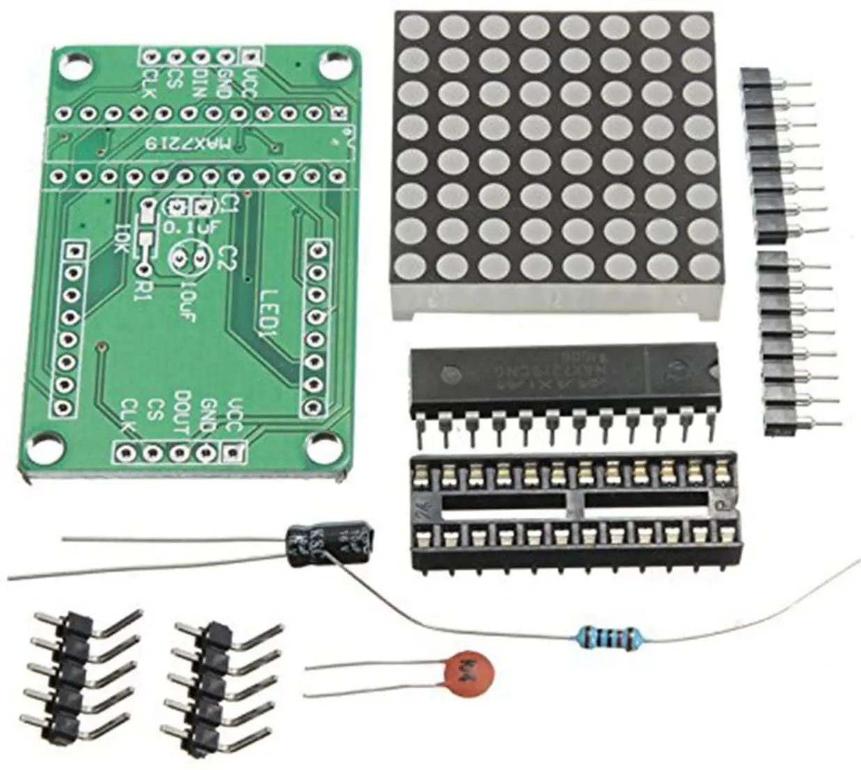 Kit For Assembling 8x8 Led Matrix Display With Max7219 Arduino ...