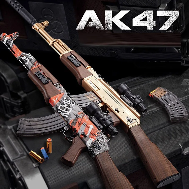 Airsoft Gun Weapons AK47 Toy Guns Soft Bullet Gun Rifle Blaster ...