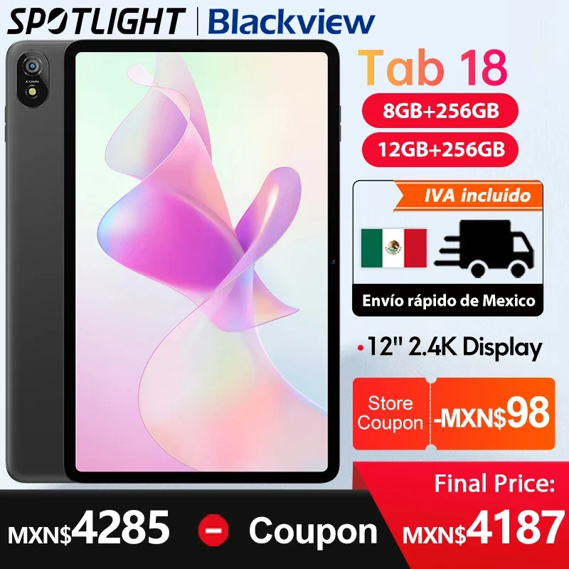 World-Premiere-12-inch-Blackview-Tab-18-Tablet-8GB-12GB-256GB-16MP-2-4K ...