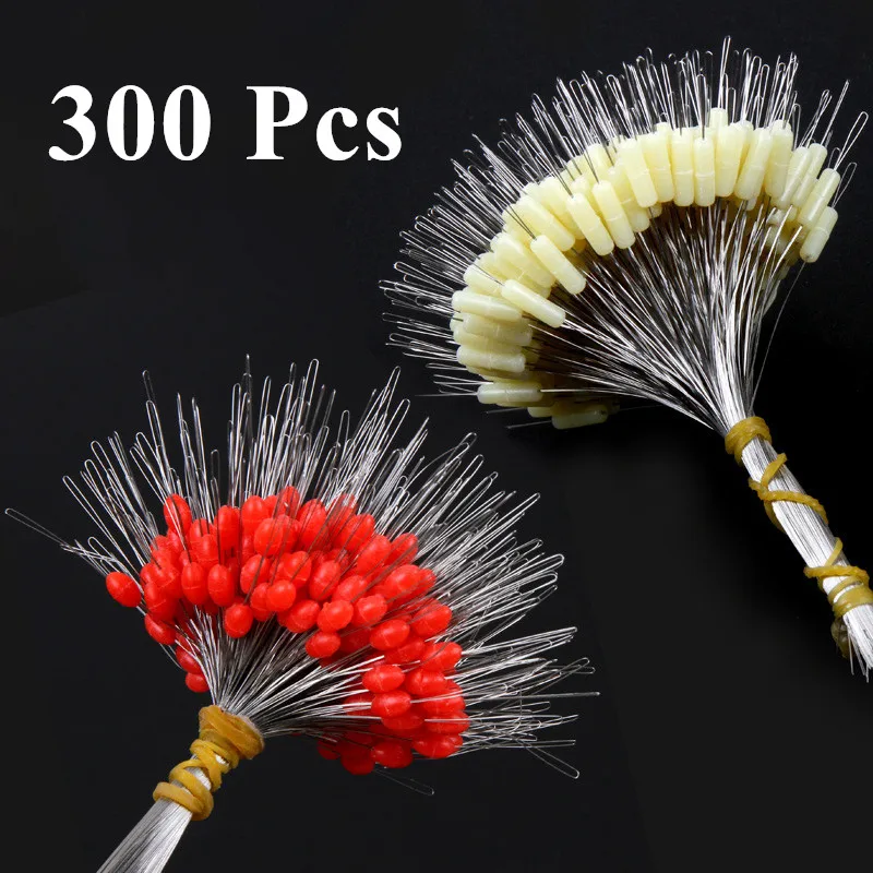 300Pcs-lot-Float-Red-beige-Rubber-Stopper-S-M-L-Fishing-Float-Bobber ...