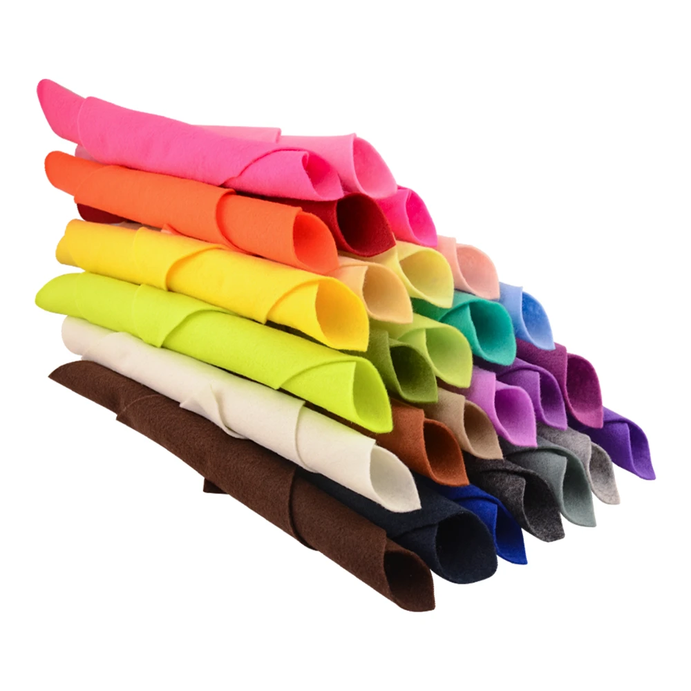 Super Soft Felt Fabric 1.0mm Thick 30*30cm/20cm*90cm Non-woven Sheet ...