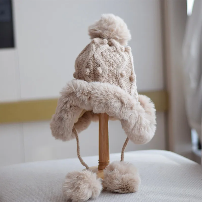 New-Korean-Version-Thickened-Lei-Feng-Hat-Female-Winter-Outdoor-Warm ...