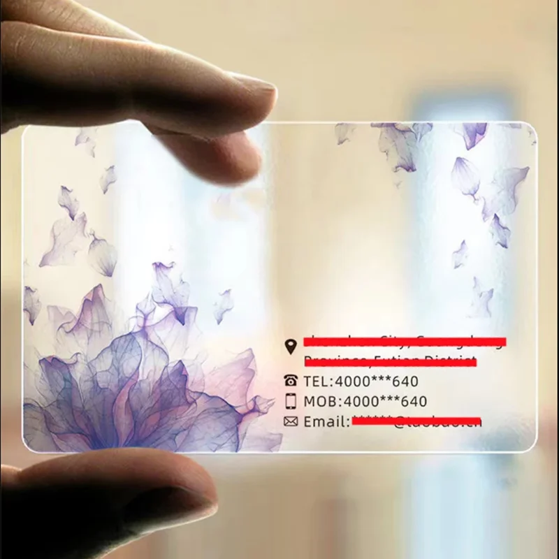 Different Transparent Plastic Cards Support Your Own Design - Giveaways ...