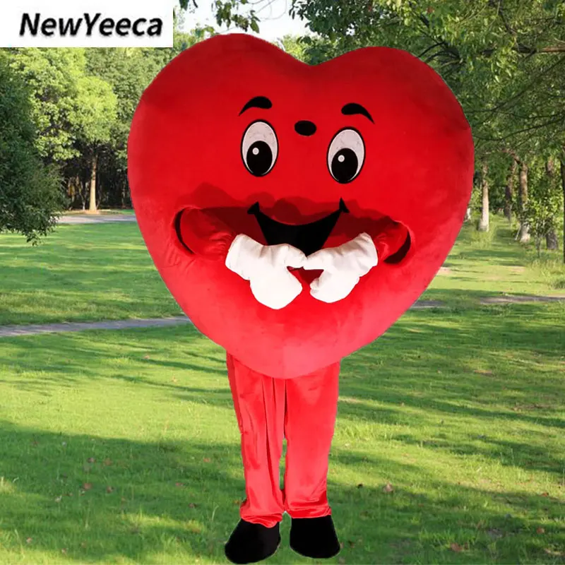 Red-Hearts-Mascot-Costume-Halloween-Activity-Party-Cosplay-Outfit ...