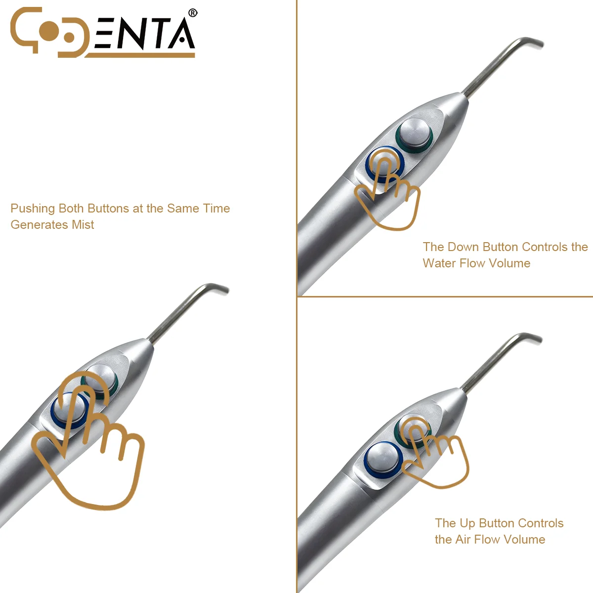 1pc dental Water 3 Triple three Way Syringe fit Kavo E30 3 Way syringe ...