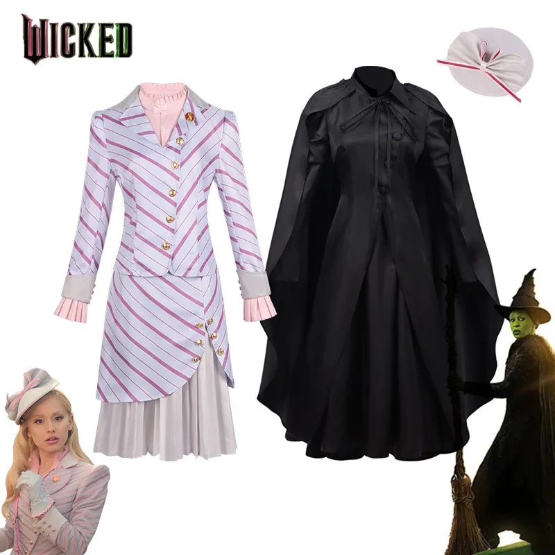 2024-New-Wicked-Cosplay-Witches-Costumes-Glinda-Elphaba-Clothes-Gotic ...