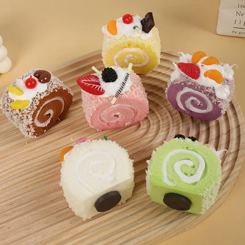 PU-Soft-Simulation-Fruit-Cream-Cake-Roll-Model-Ornaments-Sweet-Wind ...