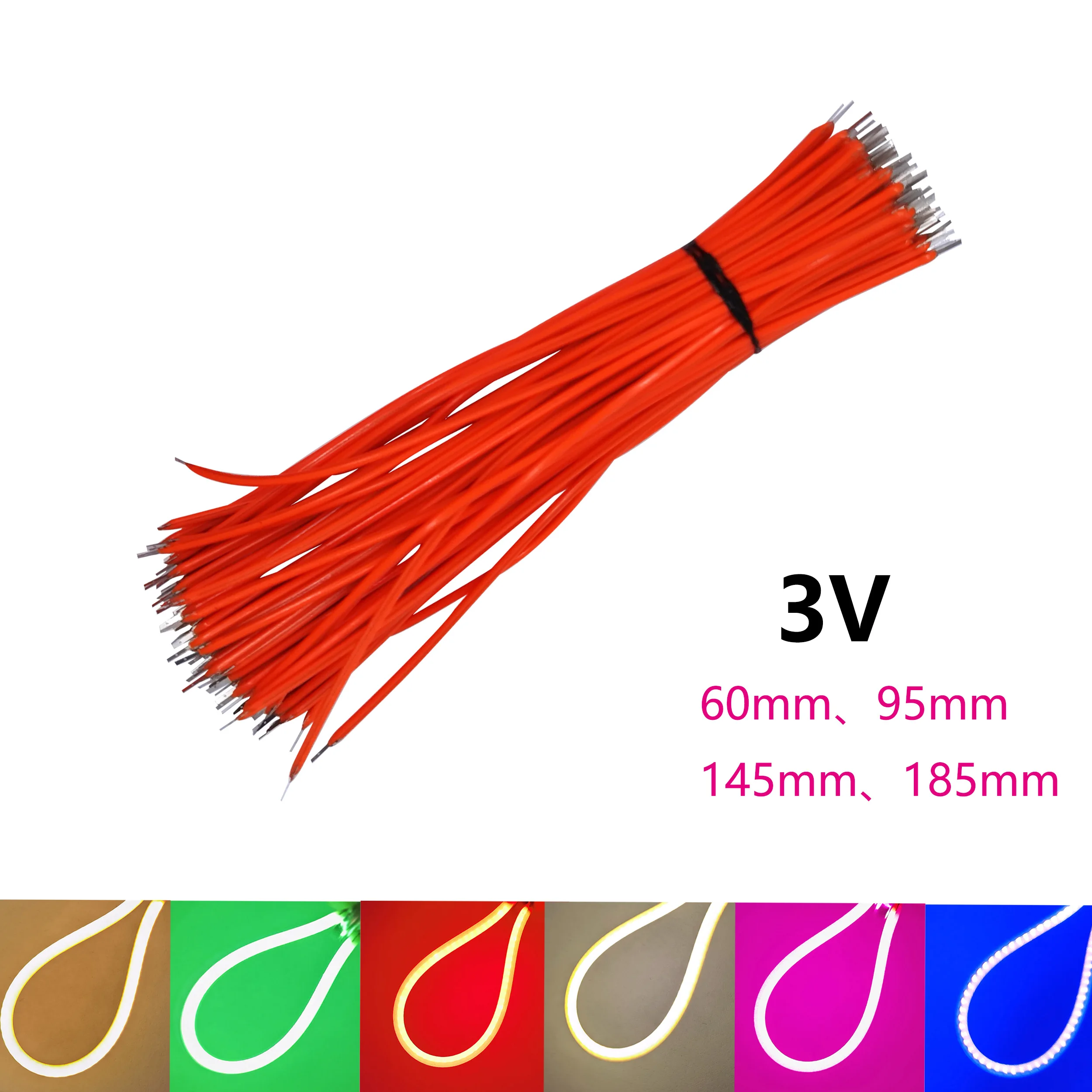 New-LED-3V-185mm-145mm-95mm-60mm-Bendable-led-filament-leds-3v-Edison ...