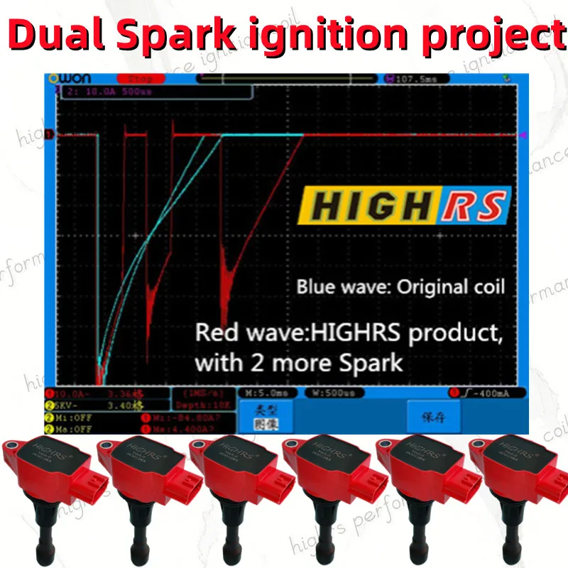 Dual-spark-Ignition-Coil-Pack-for-Infiniti-EX35-FX35-G25-G35-JX35-M35 ...