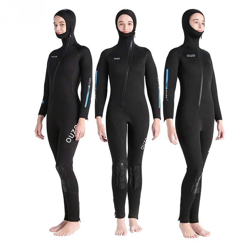 5MM-Women-s-Neoprene-Black-Wet-suit-Spearfishing-Wetsuits-for ...