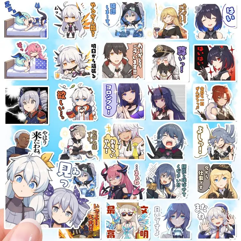 Honkai Impact 3 Anime Sticker Bronya Aponia Japanese Stickers Kawaii ...