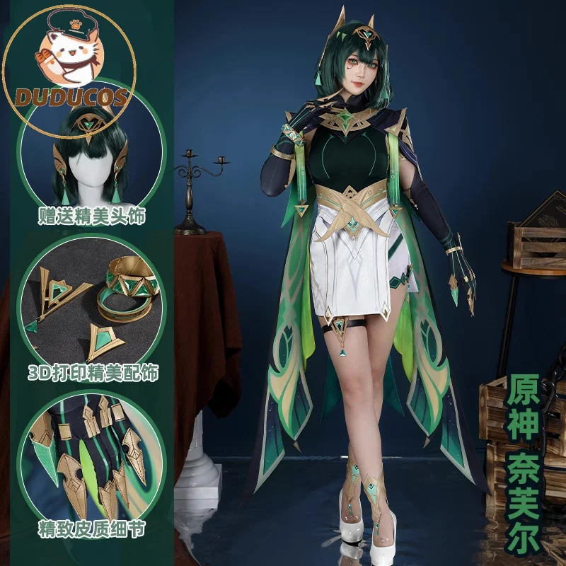DUDU-SR Genshin Impact Nefer Full Set Party Clothes Game Outfit Cosplay ...