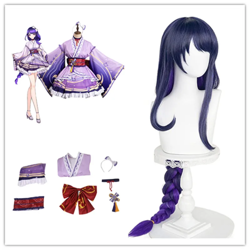 Genshin-Impact-Raiden-Shogun-Disfraz-de-Lolita-para-mujer-vestido ...