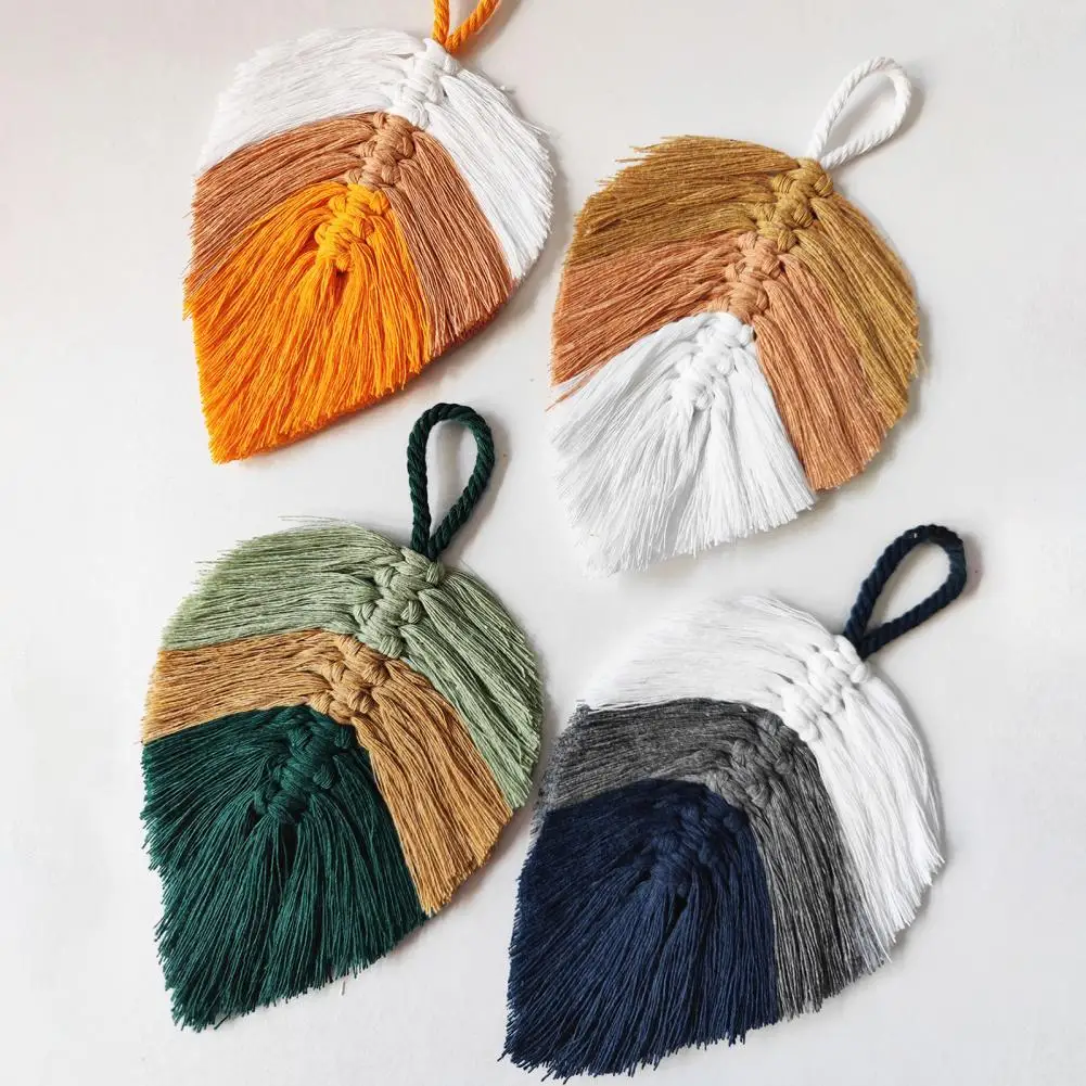 Wall Hanging Macrame Ornament Handcrafted DIY Cotton Thread Wall ...
