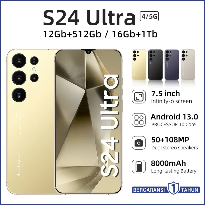 2024-NEW-S24-Ultra-7-5-HD-Android-Mobile-Phone-Unlocked-4G-5G-Dual-Sim ...
