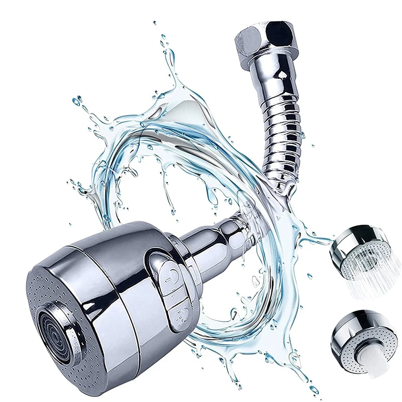 360° Rotating Filter Faucet Stainless Steel Anti Splash Water Saving ...
