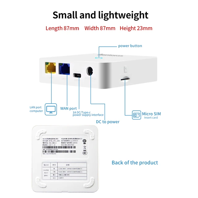 Benton Unlock Mini Lte Portable Wifi Router 4G Modems for Any Sim Card ...