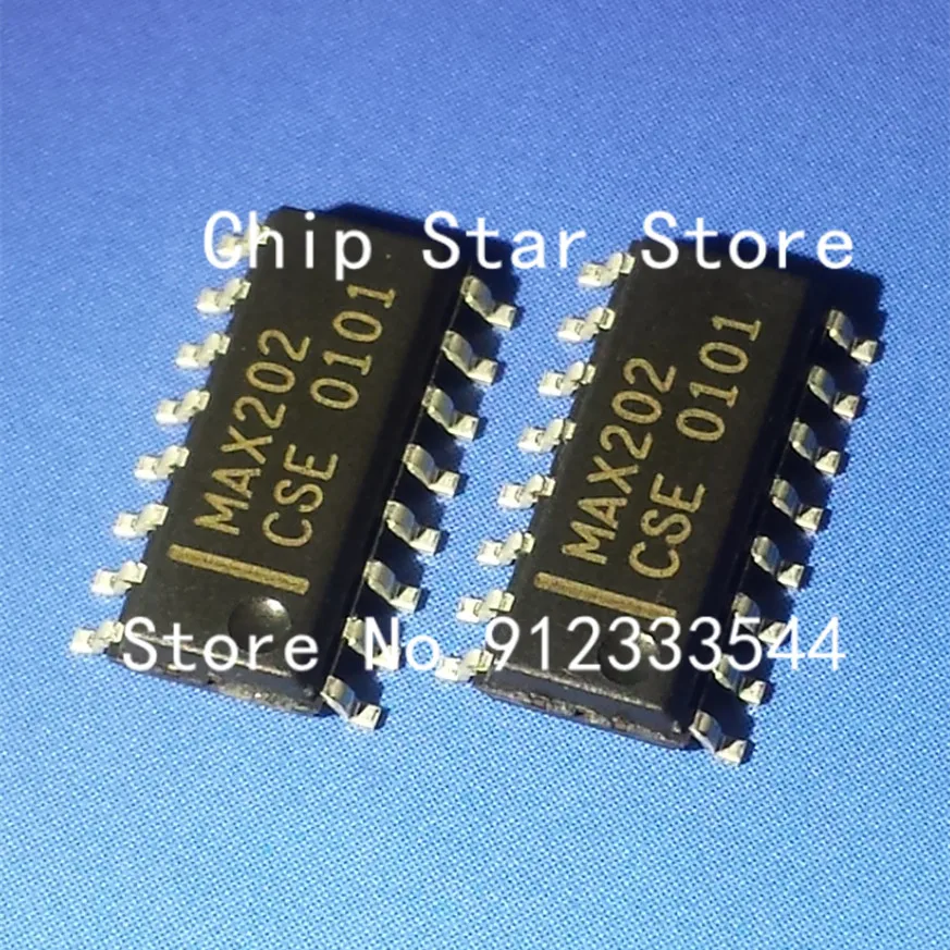 5-100pcs MAX202CSE+T MAX202CSE MAX202 SOIC16 Transceiver RS232 4.5V-5.5V supply 2 Drivers 100 ...