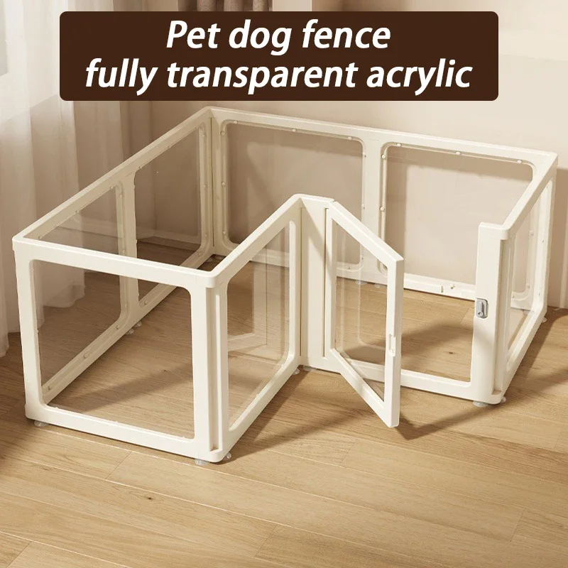Indoor DIY Small Pet Dog Fence Cage System with Door Dog Fence Fully ...
