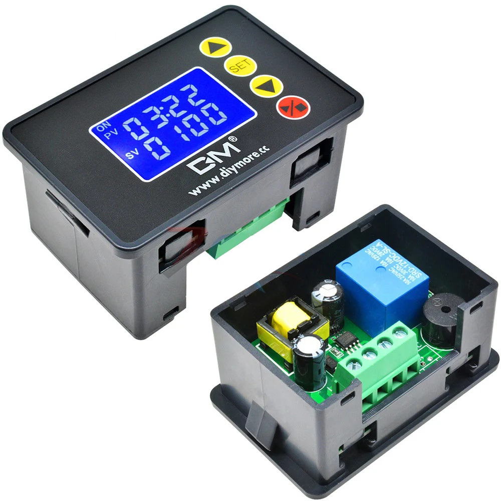 Microcomputer Time Controller DC 12V 24V AC 110V-220V Digital Time ...