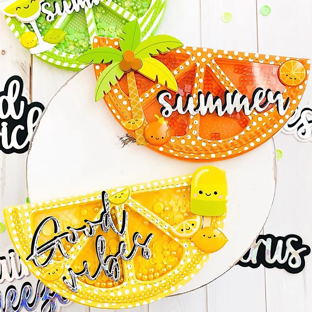 KSCRAFT Lemon Shaker Bag Topper Metal Cutting Dies Stencils for DIY ...