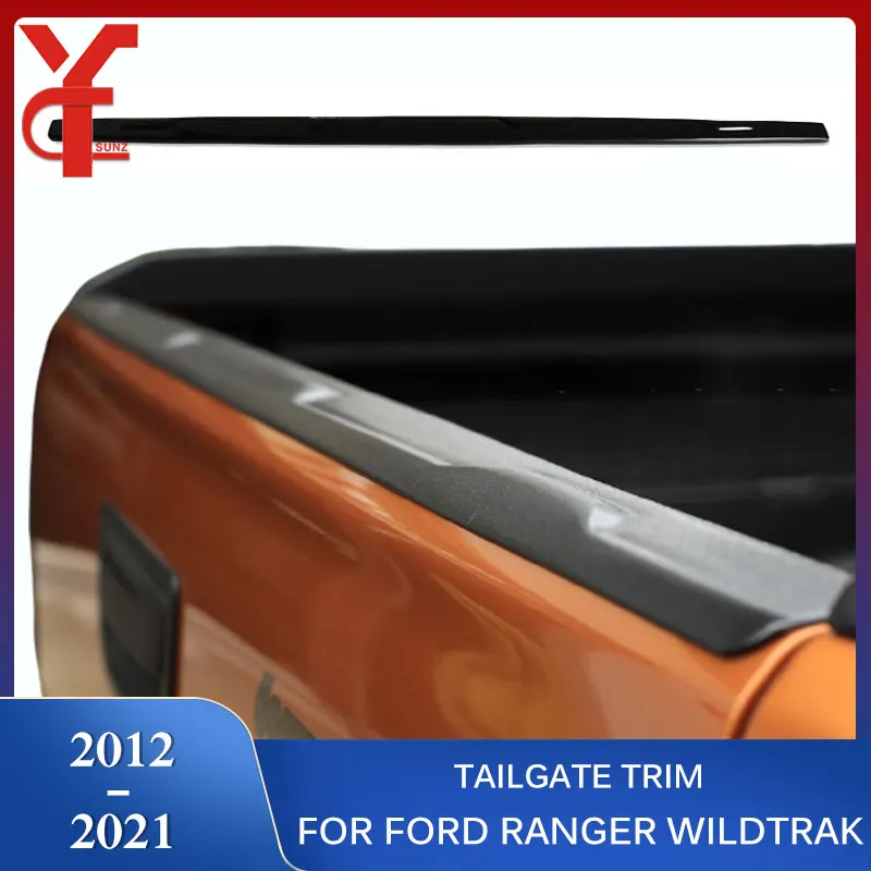 ABS-Rear-Guard-Tail-Gate-Truck-Trim-For-Ford-Ranger-Wildtrak-Raptor-T6 ...