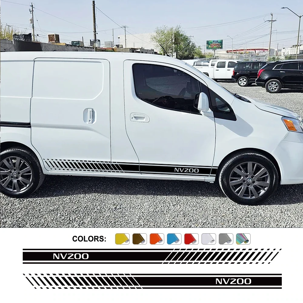 Car Side Door Stickers For Nissan NV200 Evalia Van Camper Graphics ...