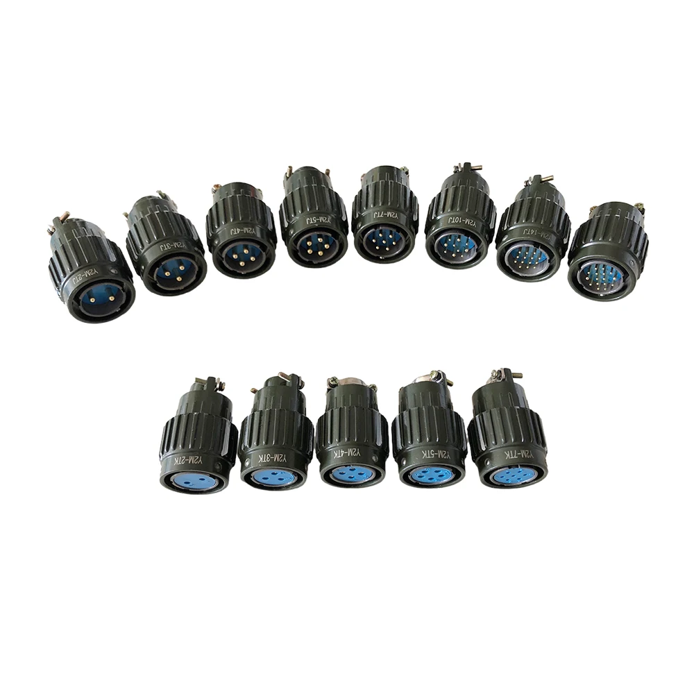 Y2M Aviation Connector Military Circular Y2M-2TJ/2TK/3/4/5/7/10/14 ...