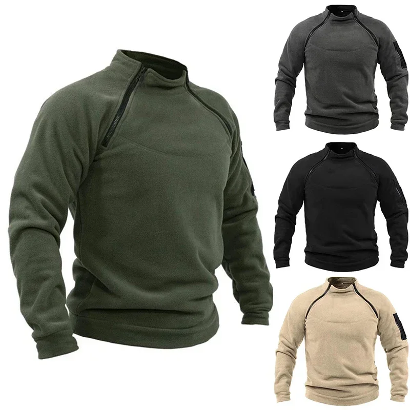 Men-s-Tactical-Outdoor-Polar-Fleece-Jacket-Hunting-Clothes-Warm-Zipper ...