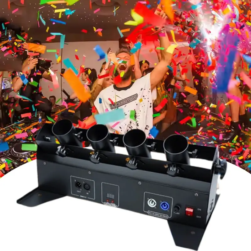 Electronic Confetti Cannon Blowing Machine 150W Salute Spray Paper ...