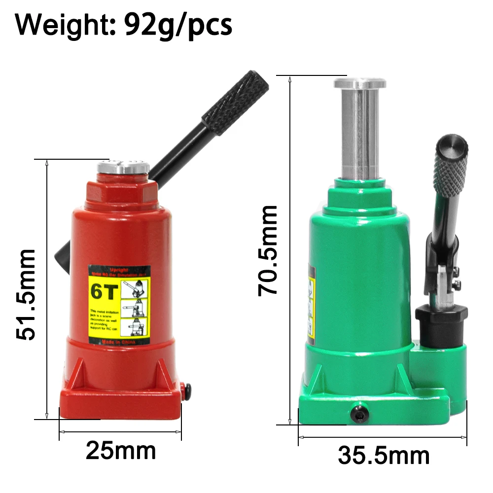 6T Metal Jack Stands Height Adjustable for 1/8 1/10 Scale RC Crawler ...