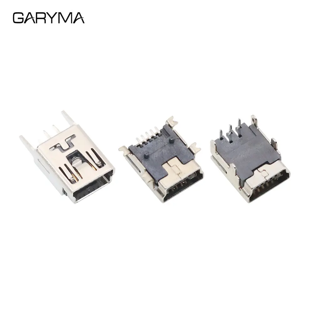 10Pcs Mini USB Type B 5-Pin Female Socket Vertical / Horizontal DIP ...