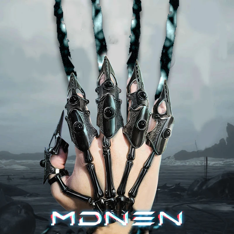 Necro-Armor-ring-Skeleton-ring-Tail-ring-Exoskeleton-bracelet-Movable ...