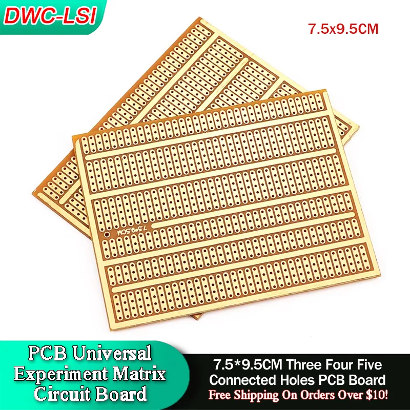 5/10PCS DIY 7.5x9.5 7.5*9.5CM Prototype Paper PCB Universal Experiment ...
