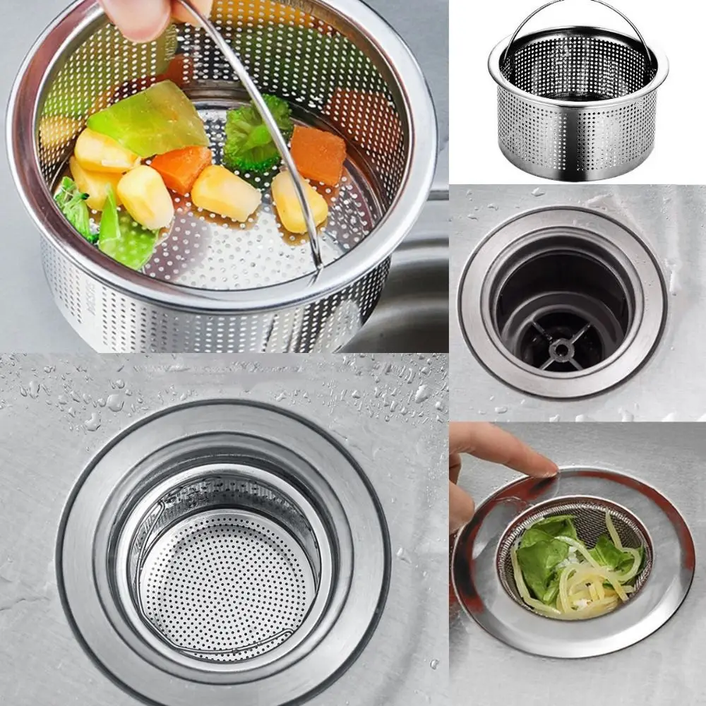 Practical-Stainless-Sink-Drain-Colander-No-Clogging-Colander-Sink-Drain ...