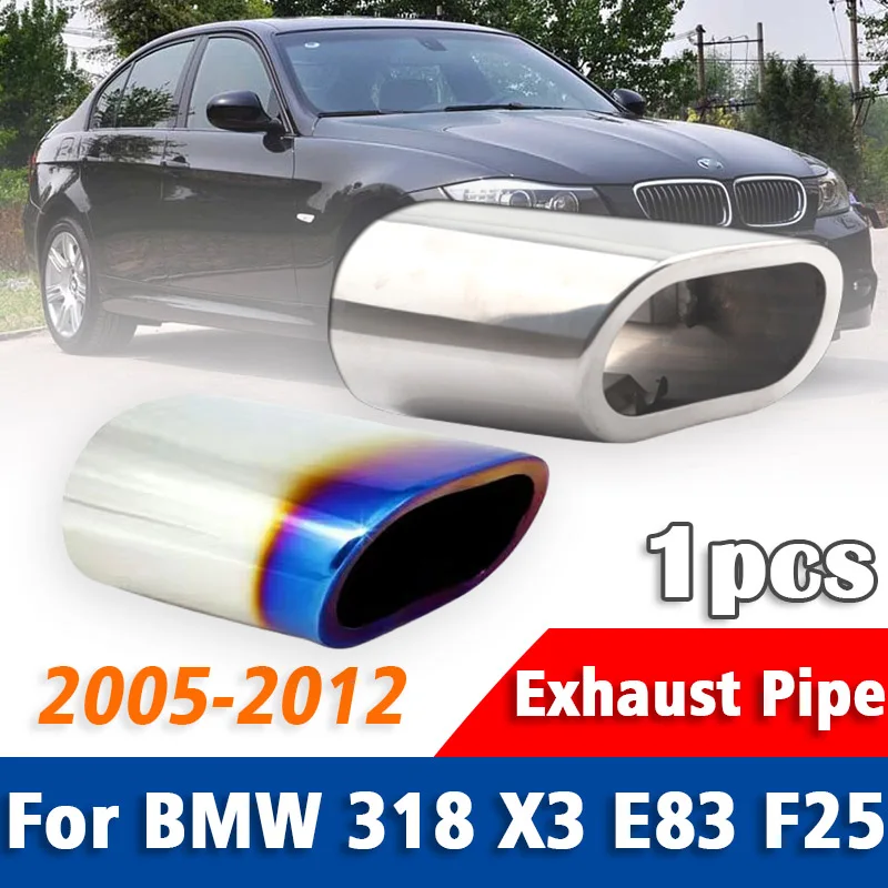 1-Piece-For-BMW-318-X3-E83-F25-2005-2012-Stainless-Steel-Exhaust-Pipe ...