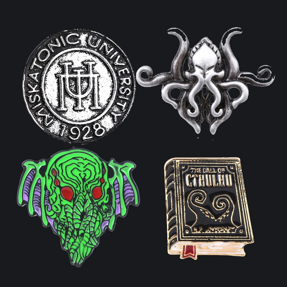 Broche-antiguo-Cthulhu-Retro-H-P-Broches-de-insignia-de-Metal-de-la ...