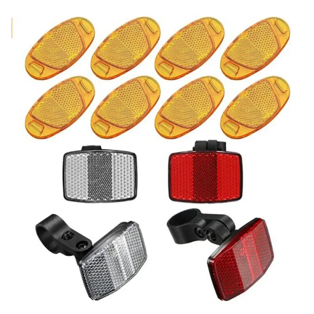1pc/1Set Plastic Bike Reflector Taillights Front and Rear 10 Styles ...