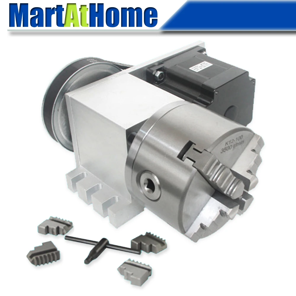 CRA068 A/B/C CNC Router Rotary Indexer Table 4th Axis Reduction Ratio 4 ...