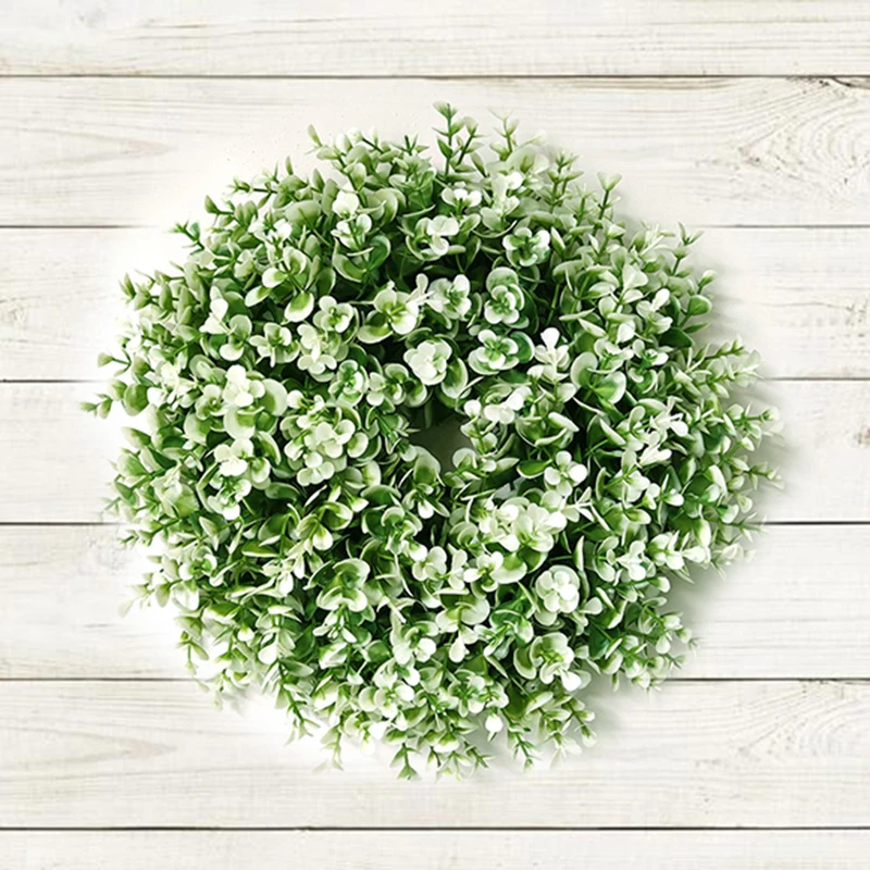 Simulated-Wreath-Home-Decoration-Spring-Summer-Artificial-Green-Plant ...